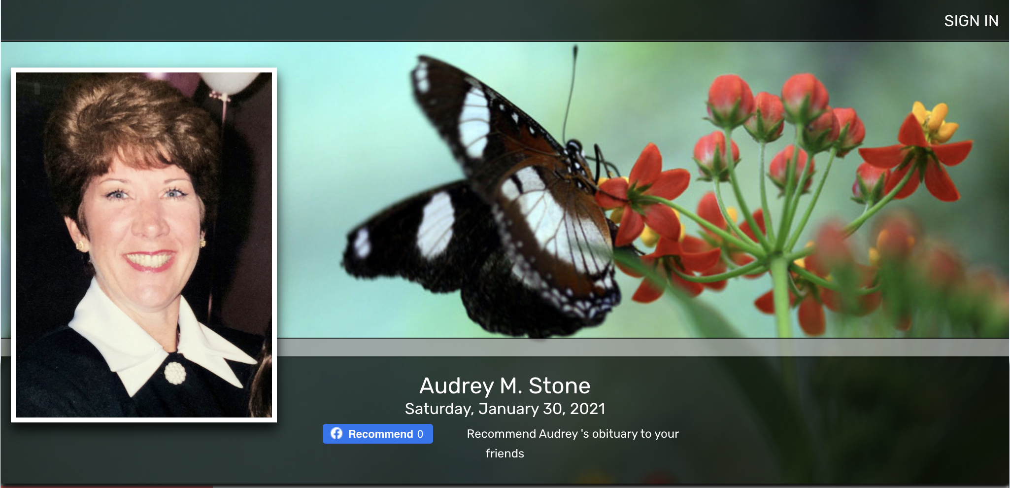 Audrey Stone – 2 – Wantagh High School Virtual Memorial
